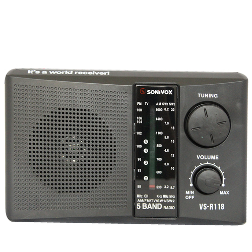 Radio Parlante 5 Bandas Alta Sensibilidad AM FM SW - Luegopago