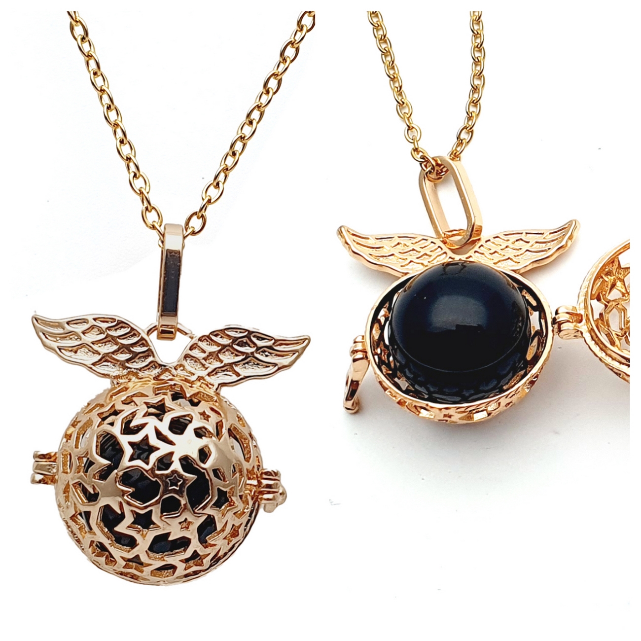 Collar Medalla Angel De La Guarda Protecciòn Acero + Estuche - Luegopago